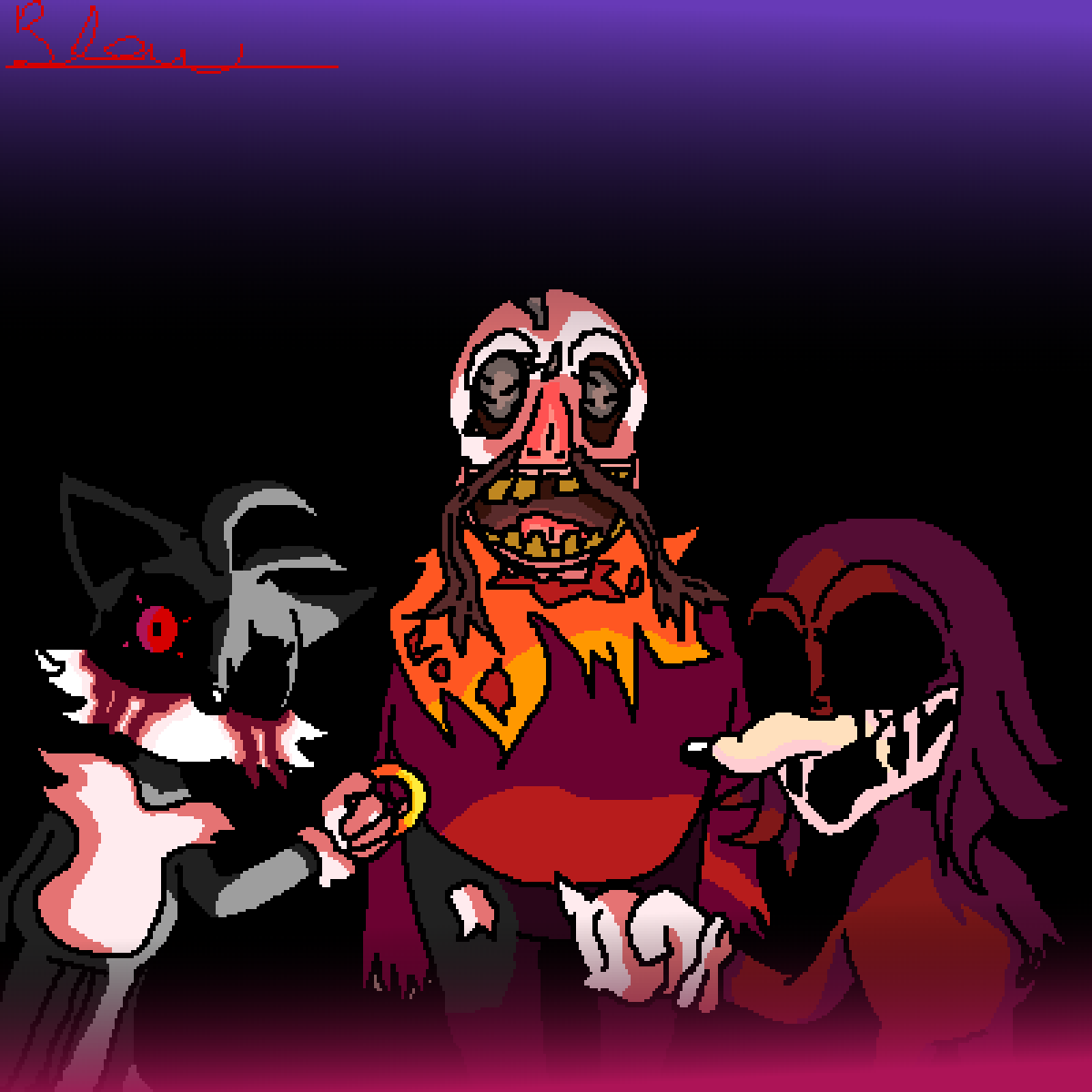 Pixilart - Triple Trouble by JustBlew