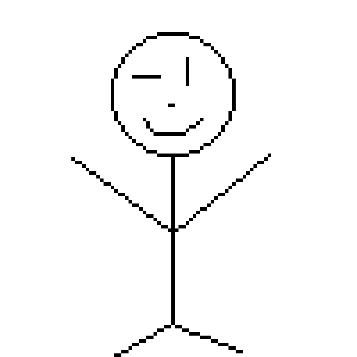 Editing stickman - Free online pixel art drawing tool - Pixilart