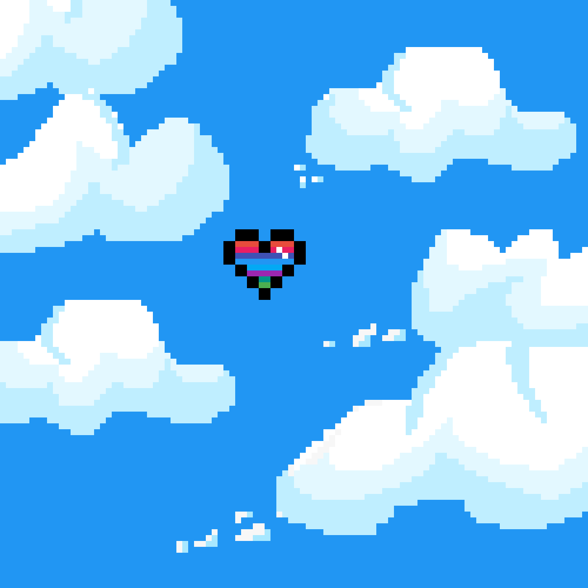 Editing Flying heart - Free online pixel art drawing tool - Pixilart