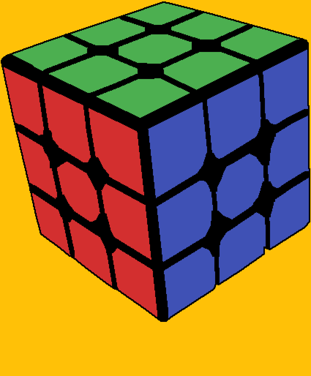Pixilart - Rubix Cube Base by Animeboy346