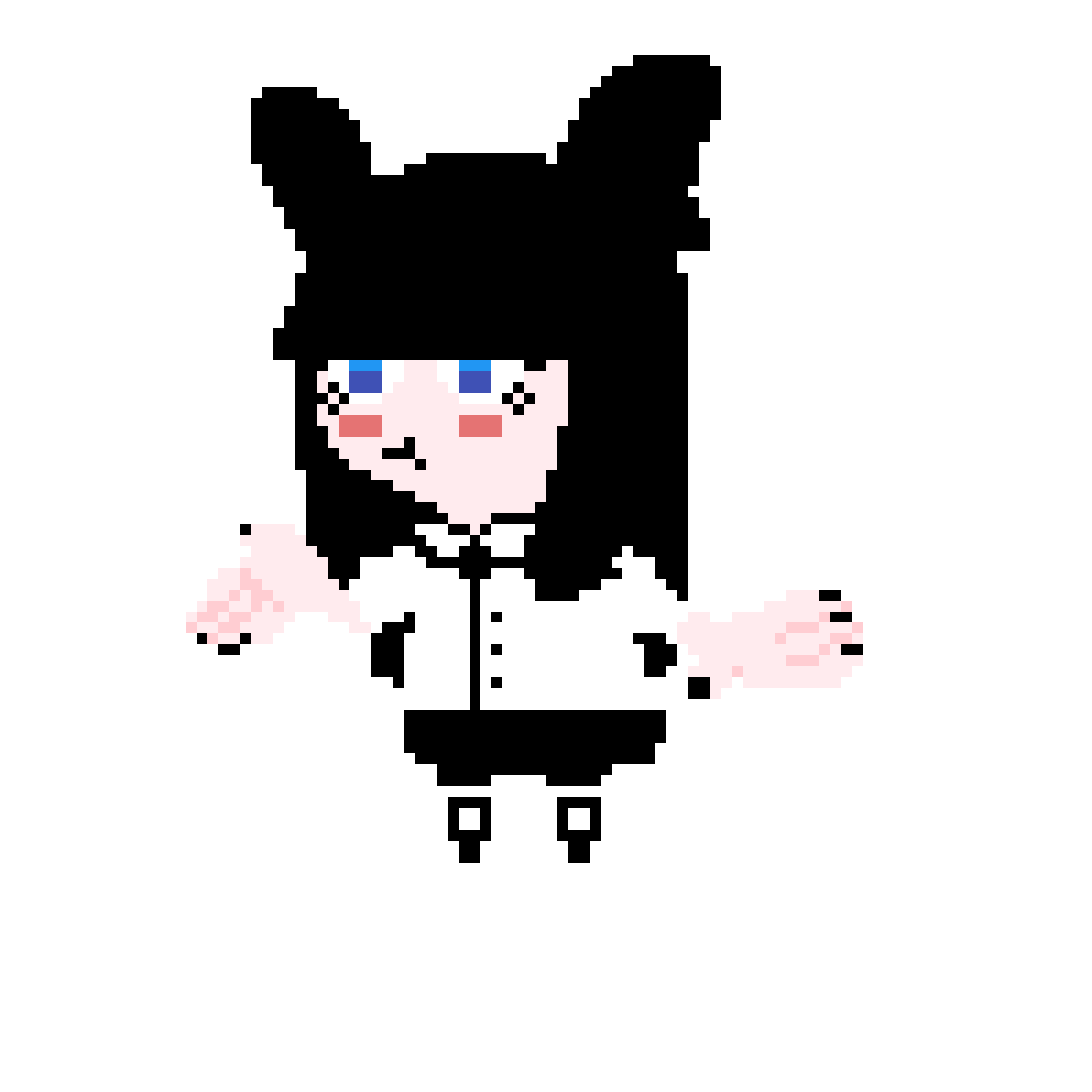 Editing Bunny Girl - Free online pixel art drawing tool - Pixilart