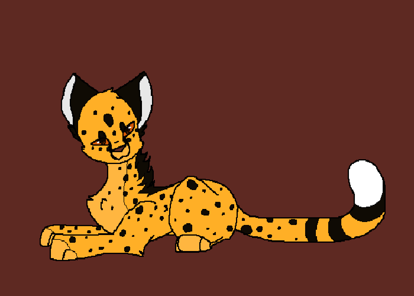 Pixilart - Cheetah base finished by CUTEkittenGIRL