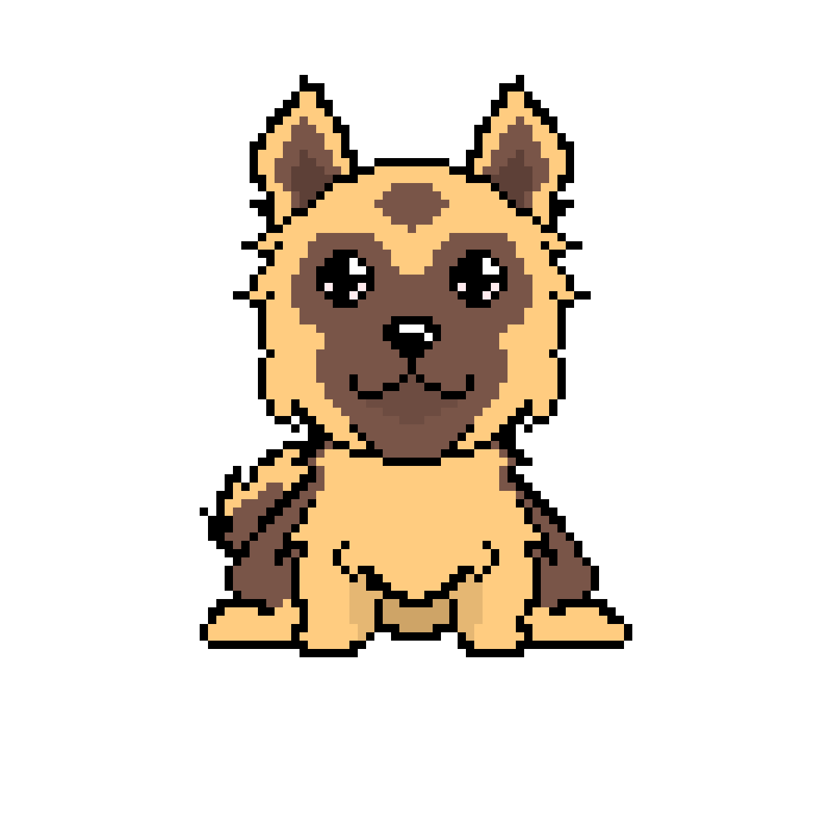 Pixilart - Chibi German Shepherd by Mykola