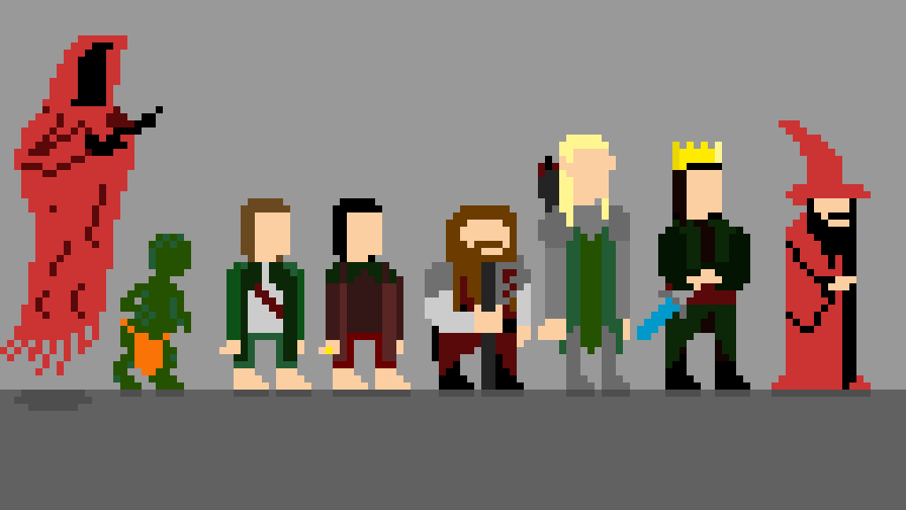 Editing LOTR Characters - Free online pixel art drawing tool - Pixilart