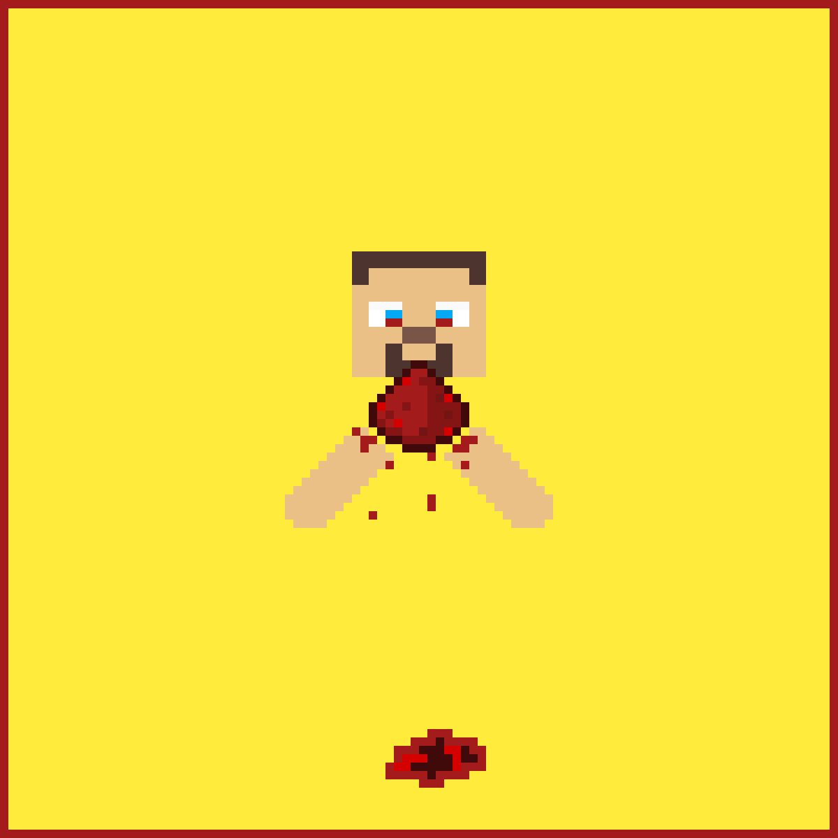 Pixilart - Steve finds redstone by Atraalin