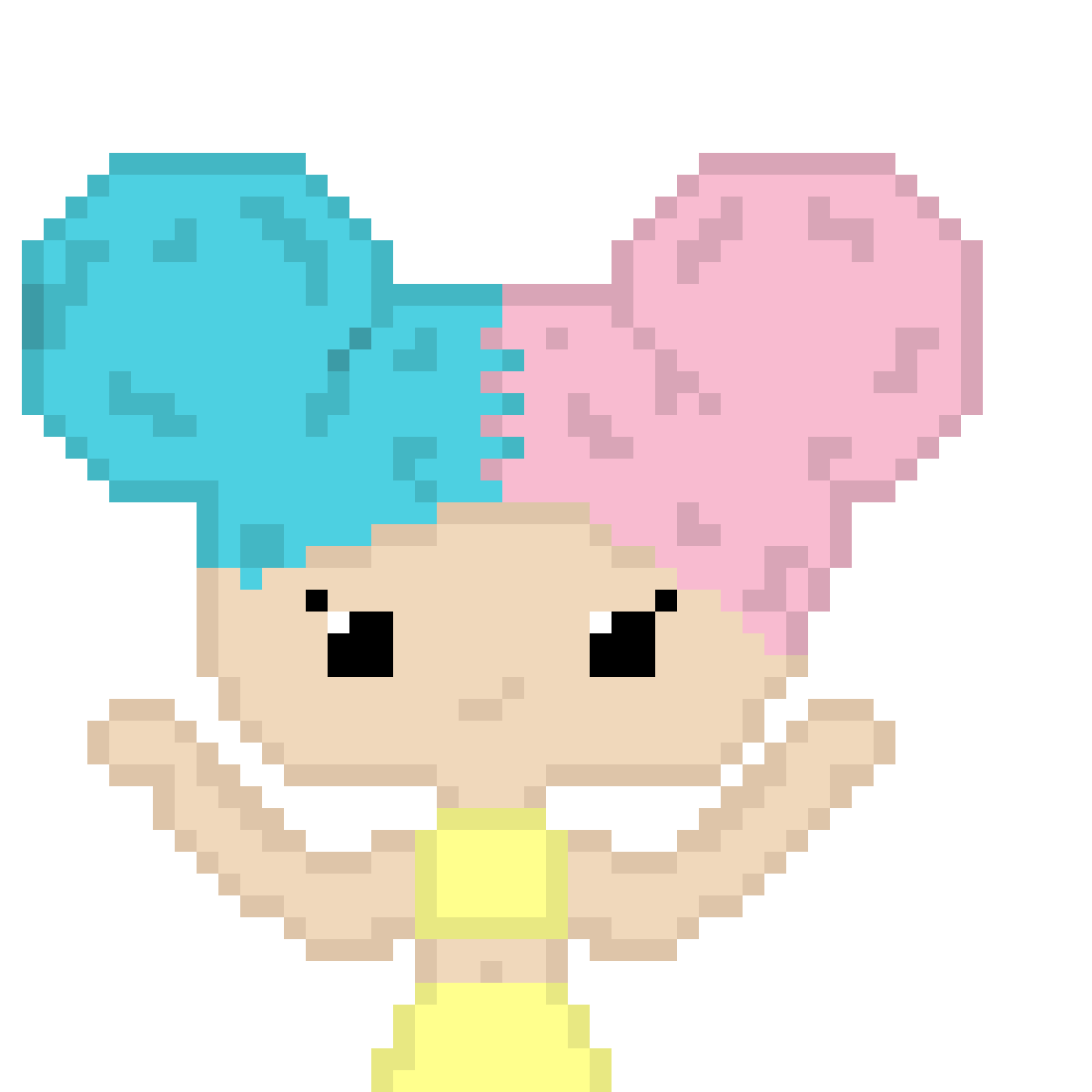 Pixilart - weird cotton candy oc by Clarasurus