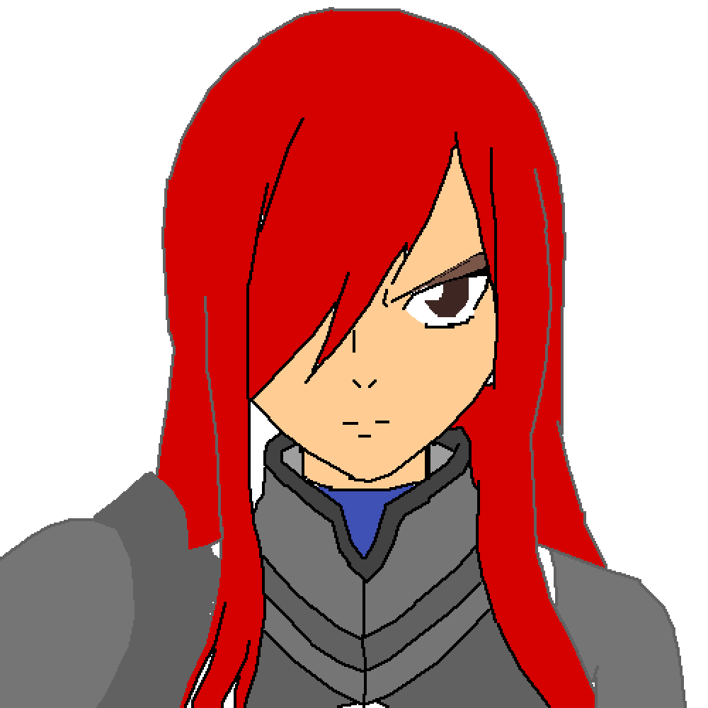 Editing erza scarlet - Free online pixel art drawing tool - Pixilart