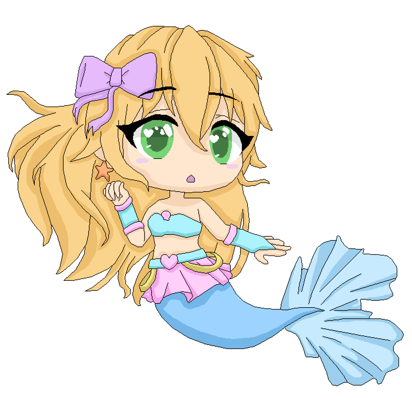 Pixilart - Mermaid by JaydenJ26132