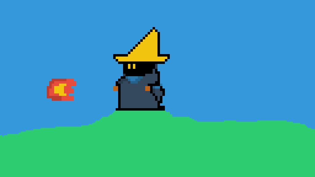 Pixilart - Black mage by pkmnbro098