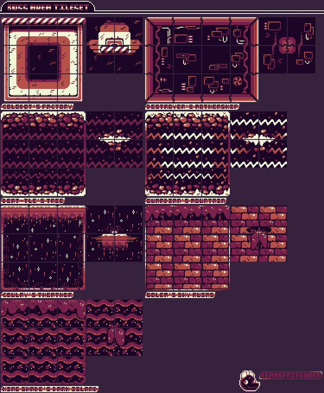Pixilart - Boss Area Tileset by FlyerCraft
