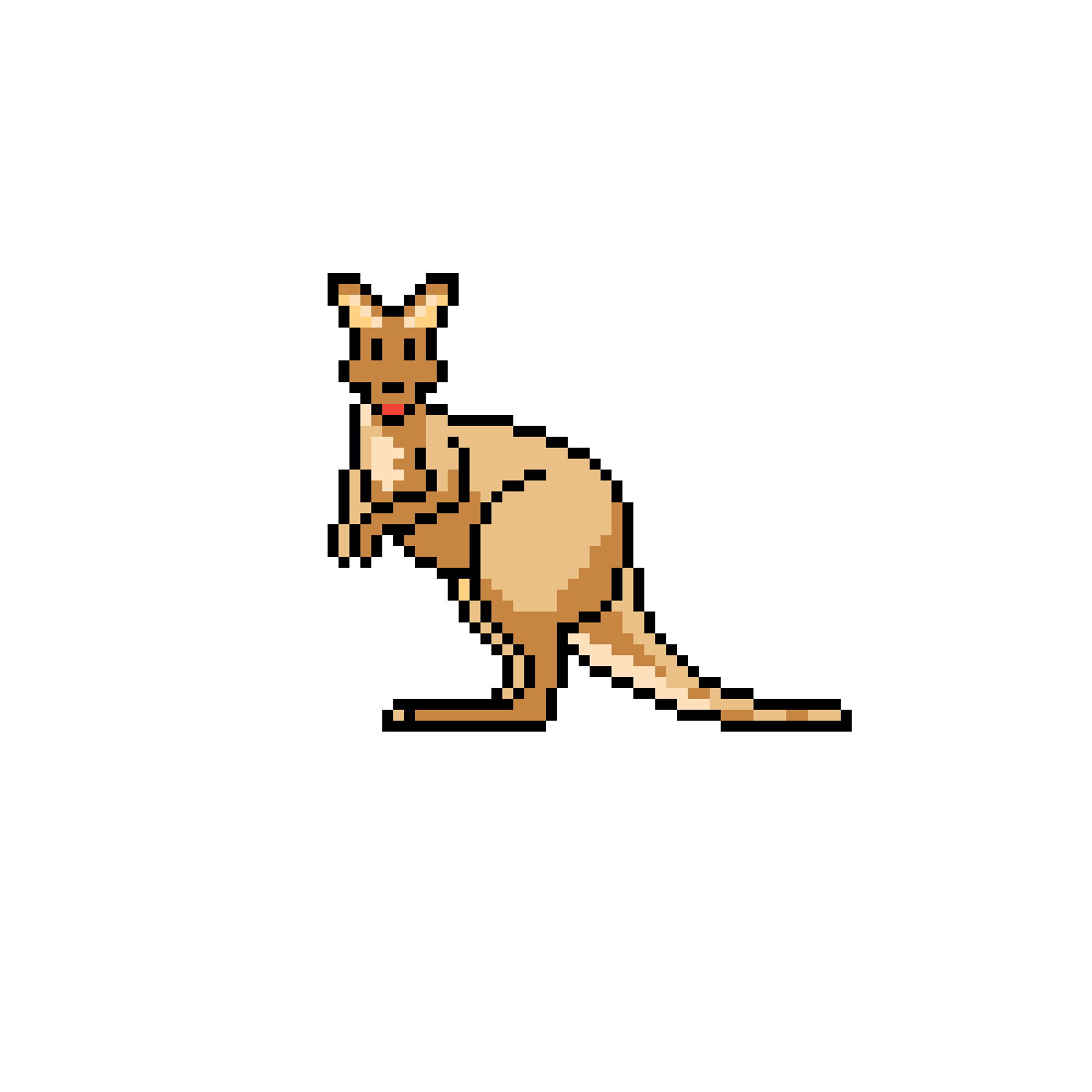 Pixilart - Kangaroo by The8bitbear