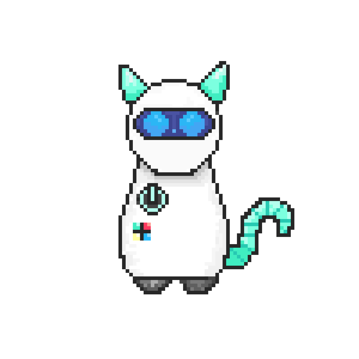Pixilart - Robot Cat by Anonymous