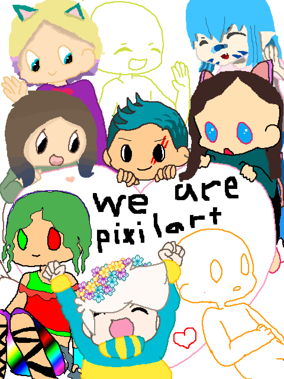 Pixilart - We are pixilart collab by Queen-Kitten