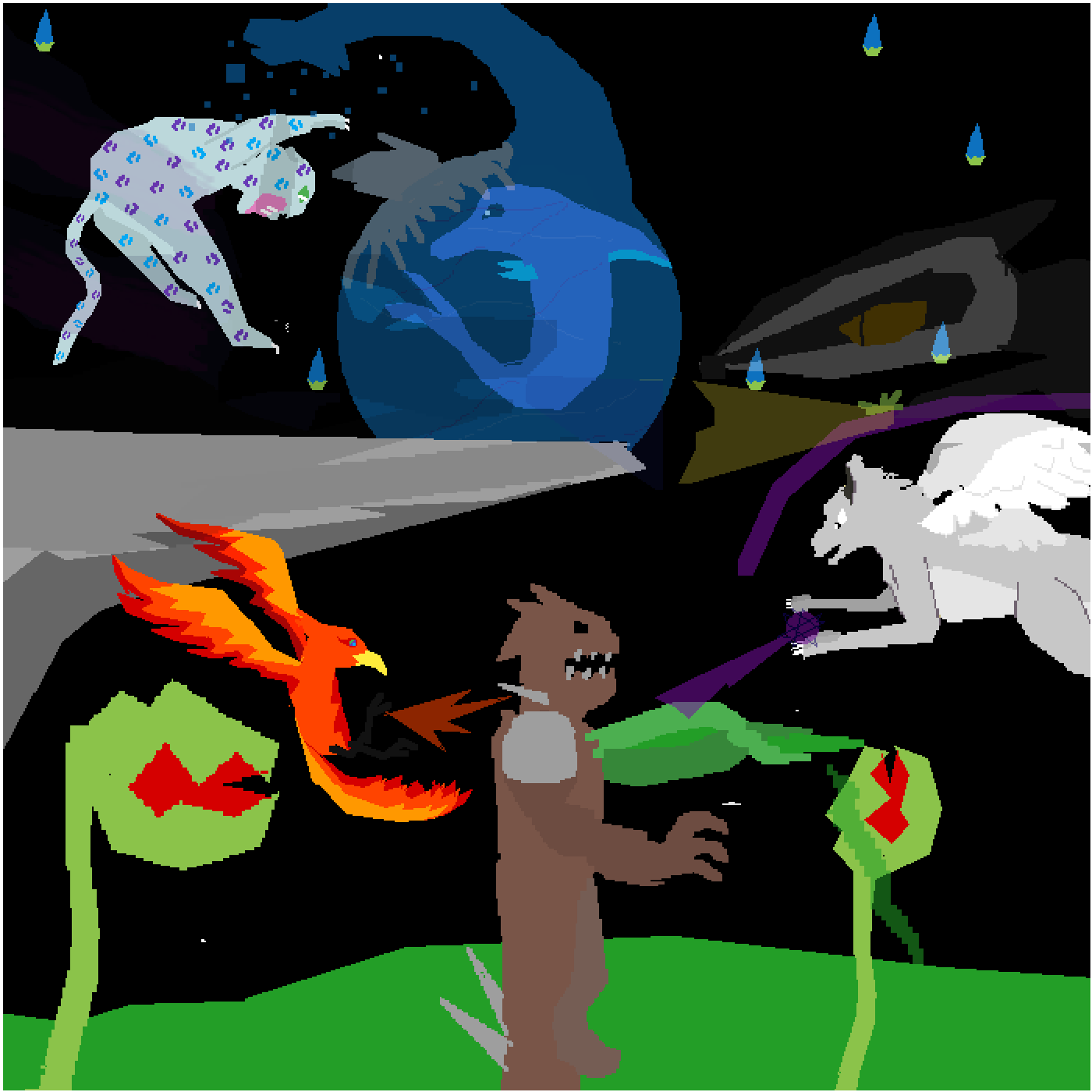 Pixilart - Elemental War by SilverEye
