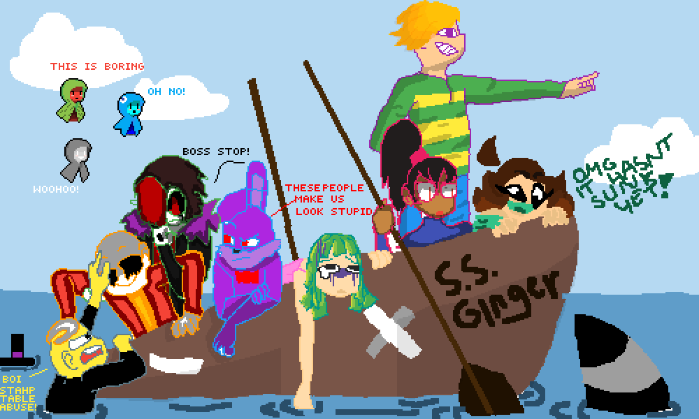 Pixilart - ALL ABOARD THE S.S GINGER by HerbalTea