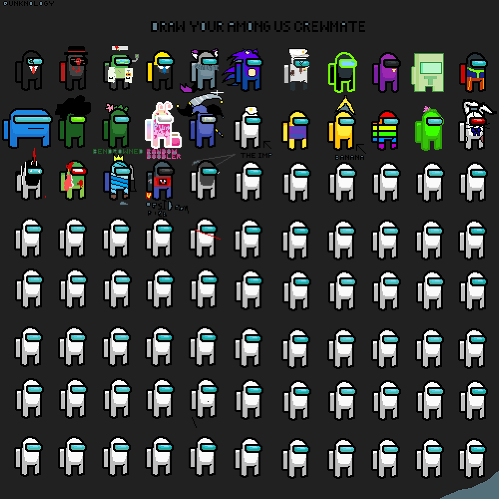 Editing among us - Free online pixel art drawing tool - Pixilart