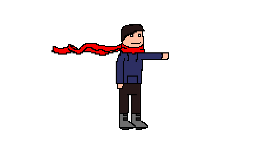 Pixilart - Character Shooting Fireball Pose by LaZPower