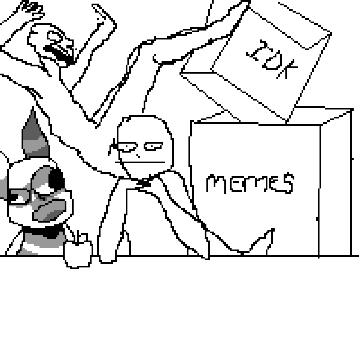 Pixilart - Meme box collab by julaino