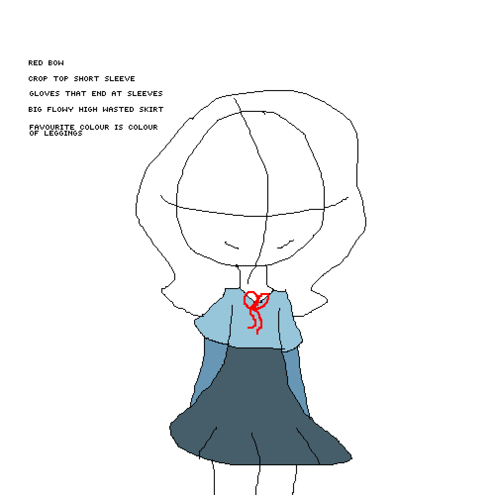 Pixilart - female outfit ref. sheet by cinnamon