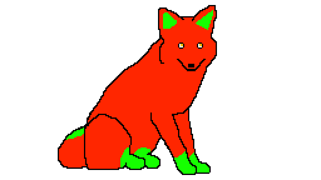 Pixilart - Kiwi Fox by jaksus