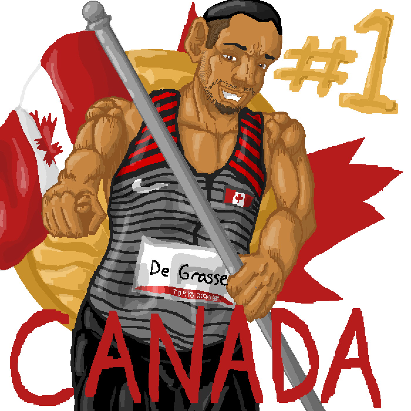 Pixilart - Andre De Grasse by Benjamart