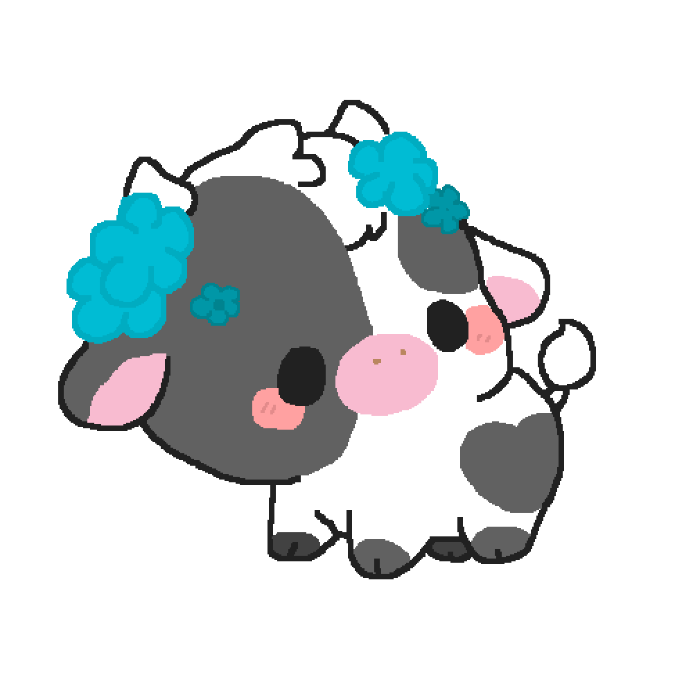 Pixilart - Cow base by Crystal-Jade