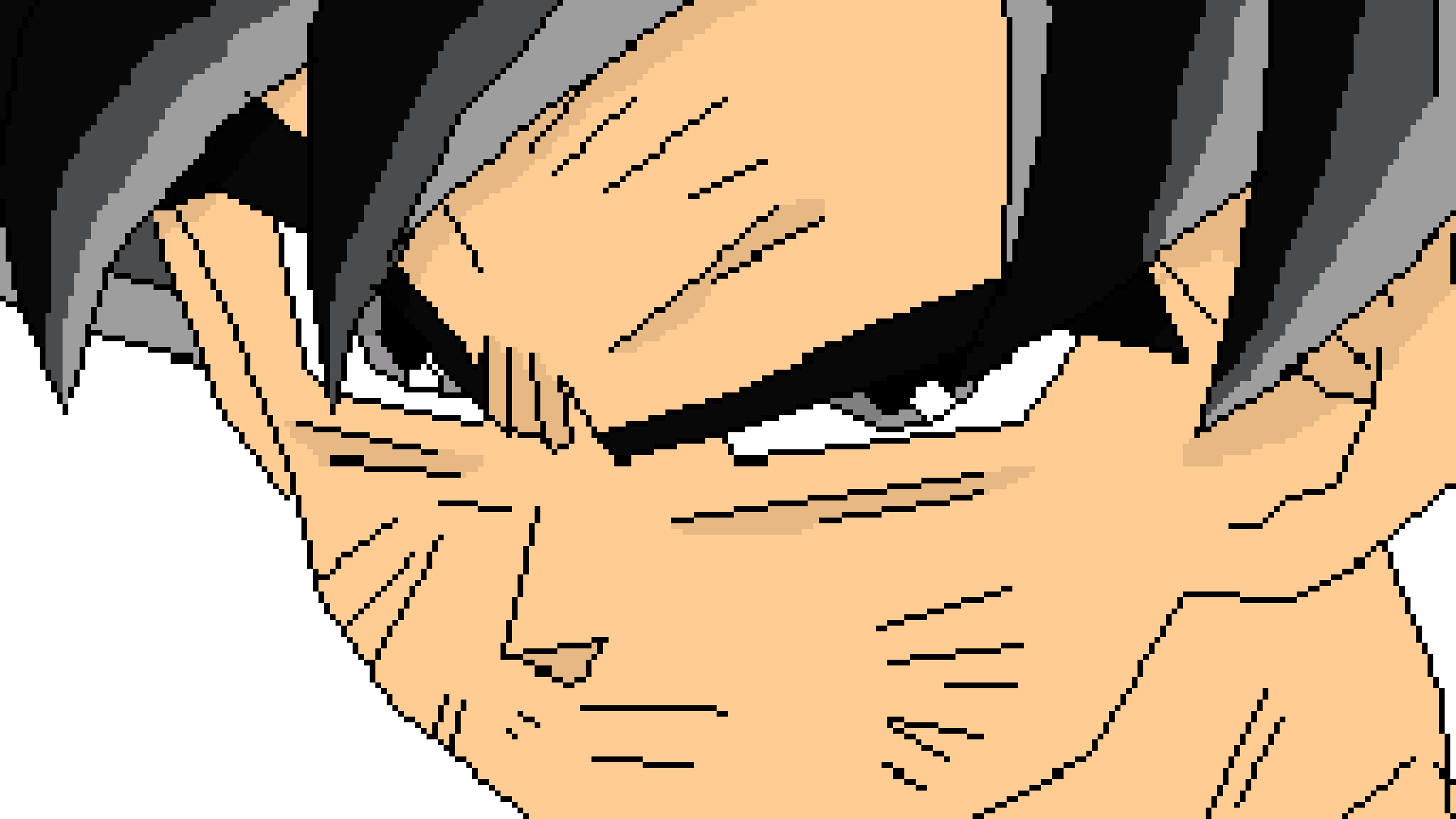 Pixilart - Ultra Instinct Goku by atobin0002