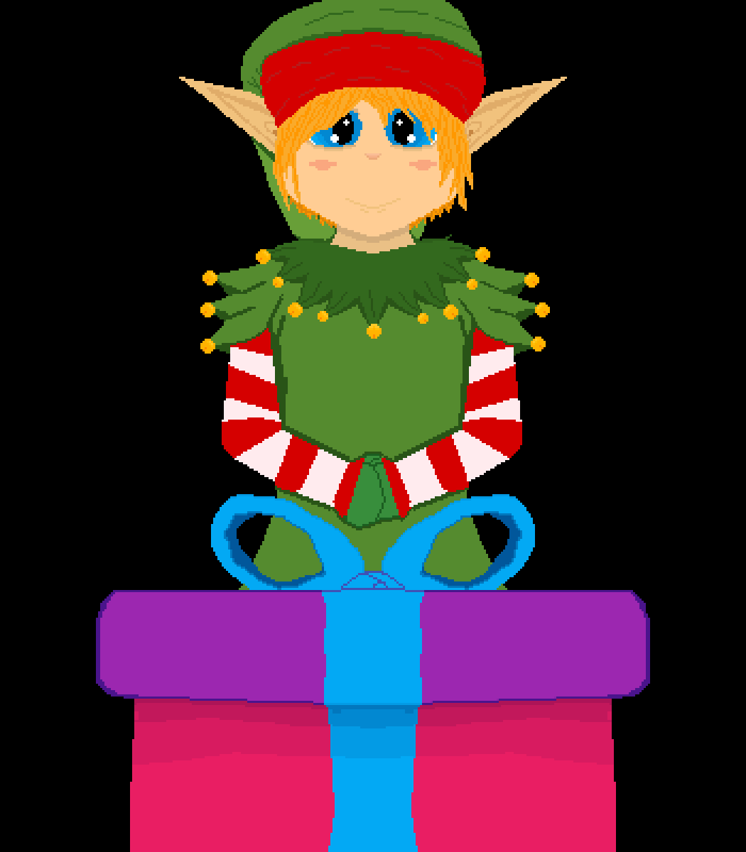 Pixilart - Mistletoe The Elf by PandaQueen
