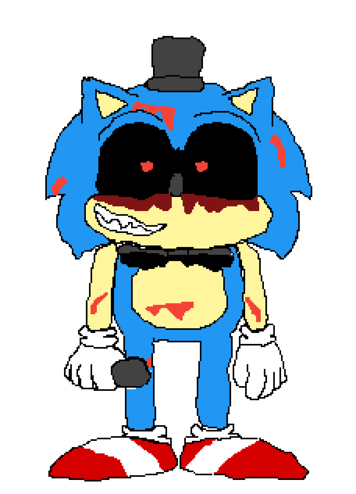 Pixilart - withered sonic by braian