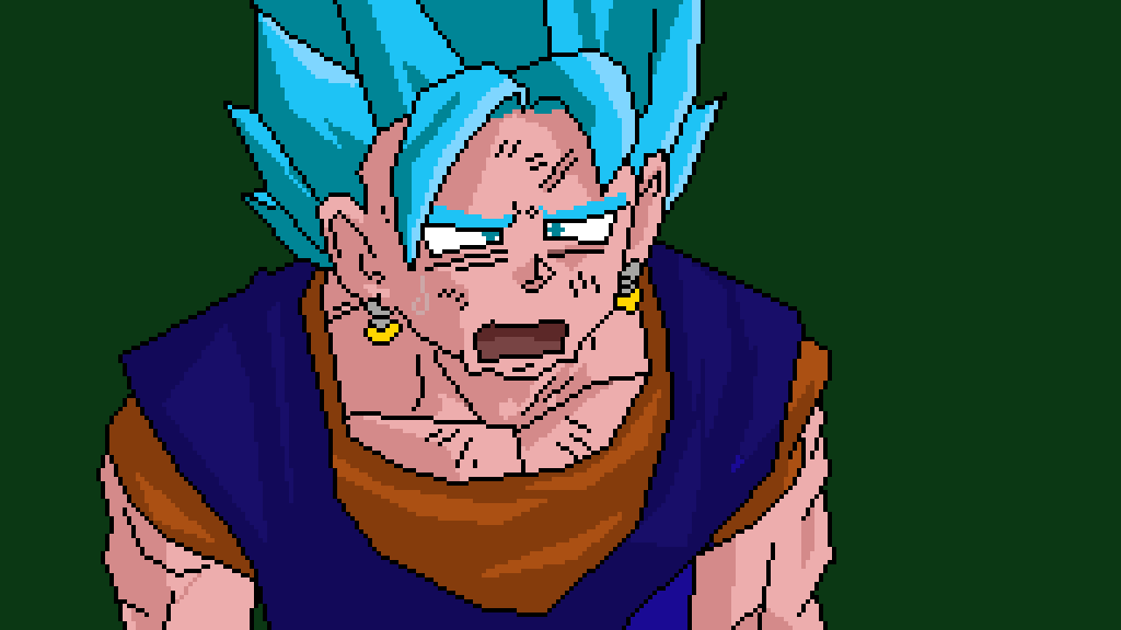 Pixilart - Vegito Blue's Reaction to Zamasu Crying by WasabiFour