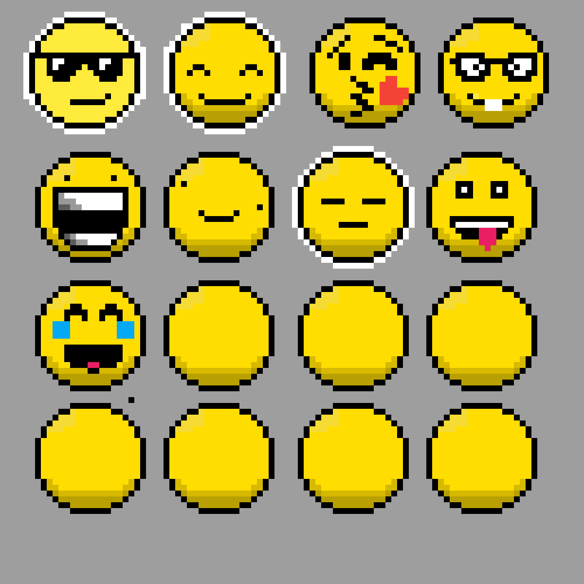 Editing Emoji Collab - Free online pixel art drawing tool - Pixilart