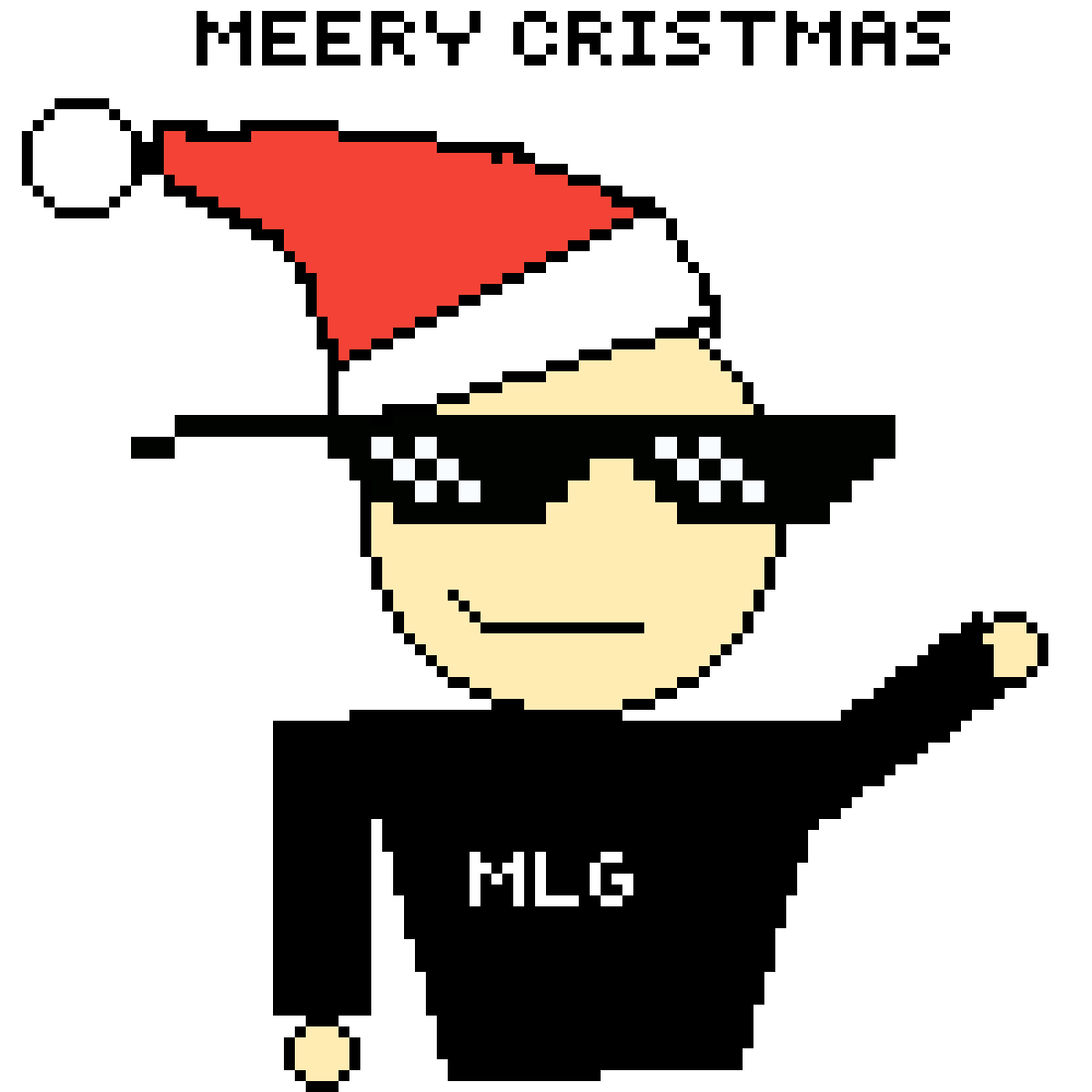 Pixilart - MLG Christmas by marioman682