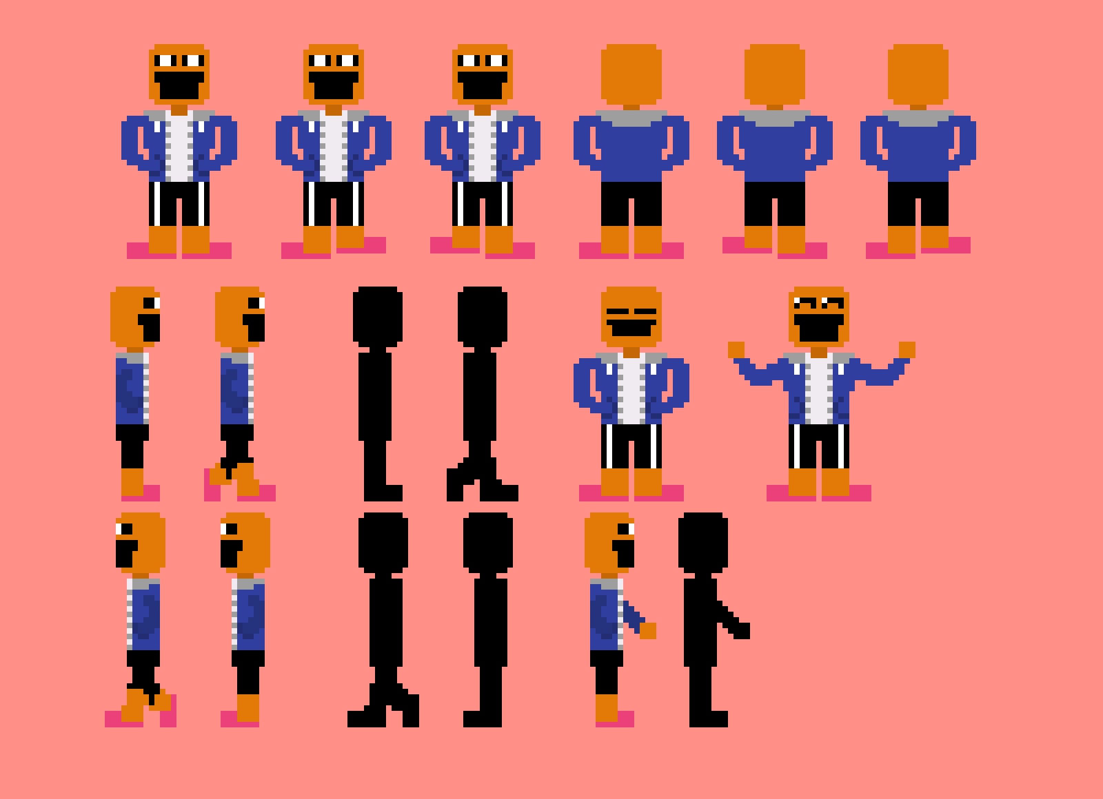 Pixilart - jack sprites by chaoticshoe