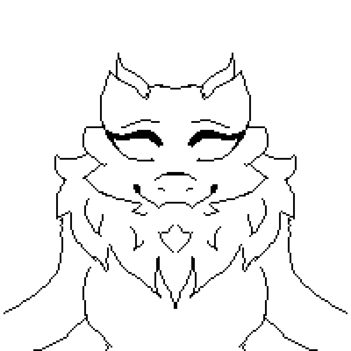 Pixilart - Female kingbeast bust base by tiga-drawz