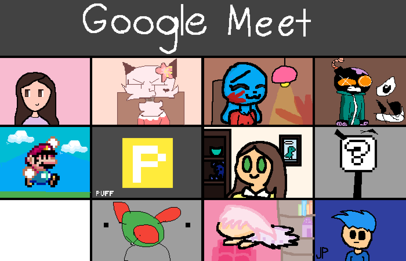 Pixilart - google meet by nonsence