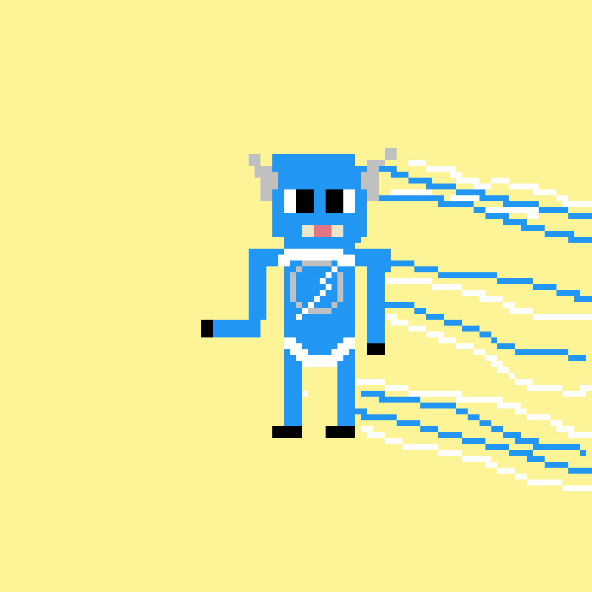 Editing Blue Flash - Free online pixel art drawing tool - Pixilart