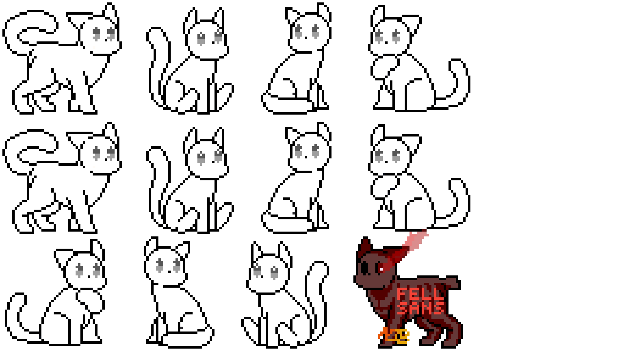 Editing Create a Cat Collab - Free online pixel art drawing tool - Pixilart