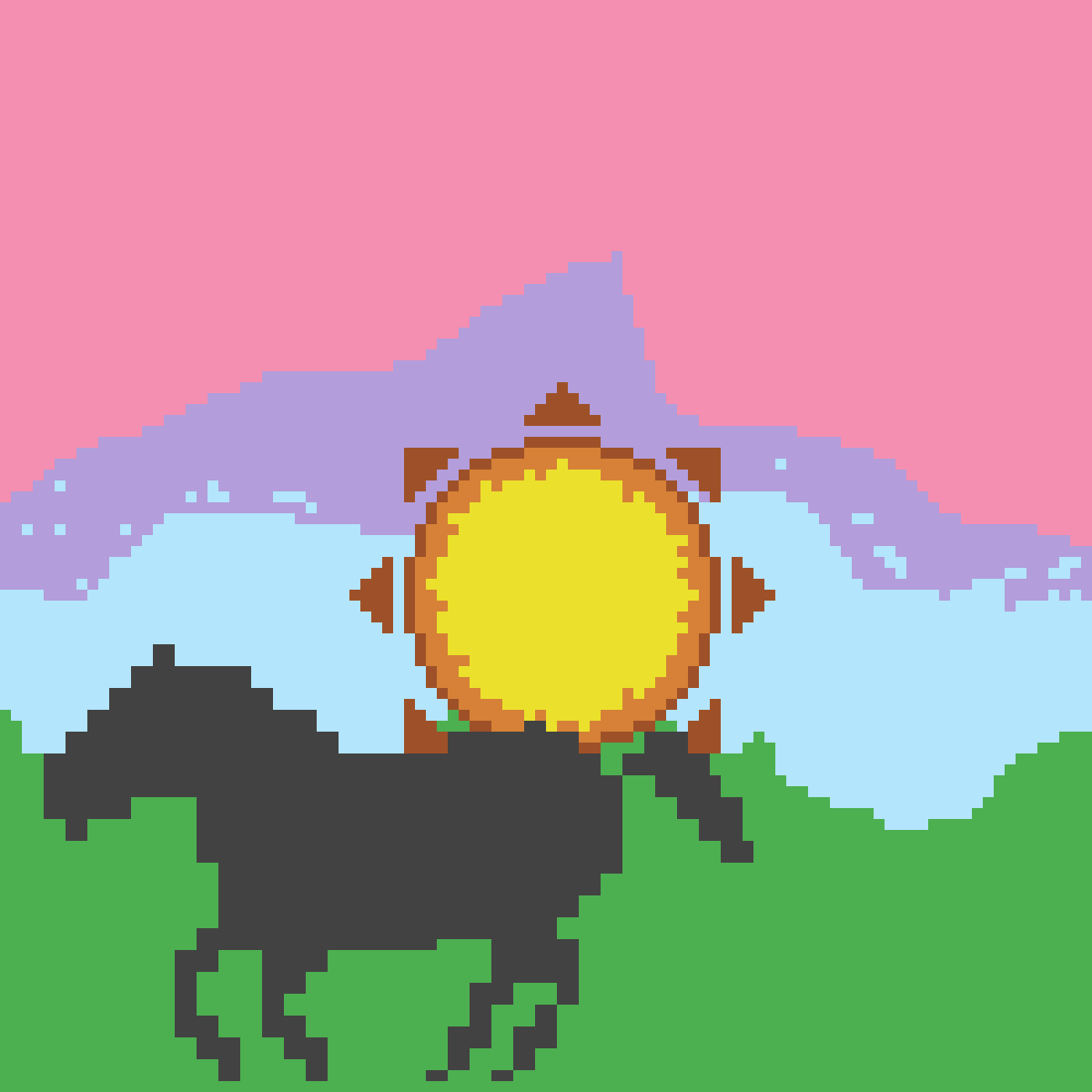 Editing sunset - Free online pixel art drawing tool - Pixilart