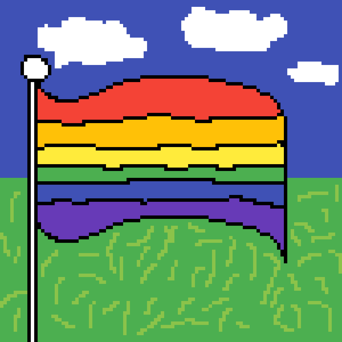 Editing The Pride Flag - Free online pixel art drawing tool - Pixilart