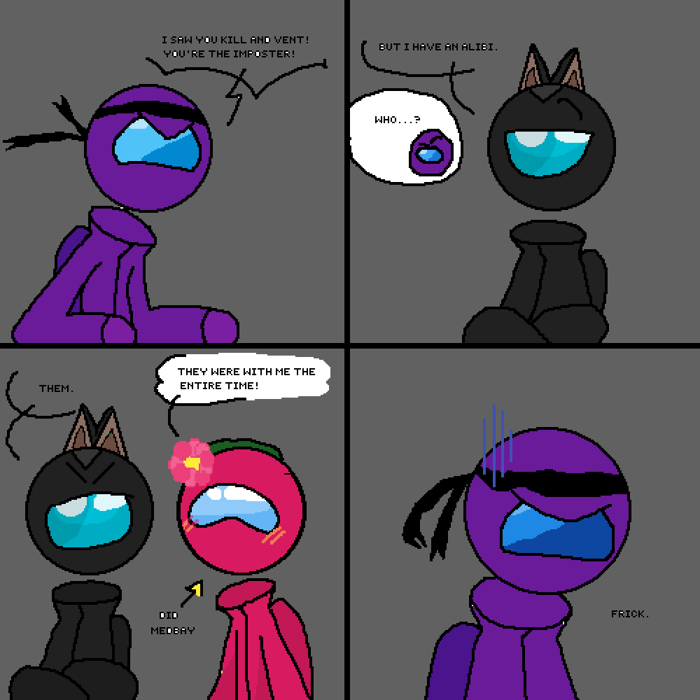 Pixilart - among us comic by Snickerzboi88