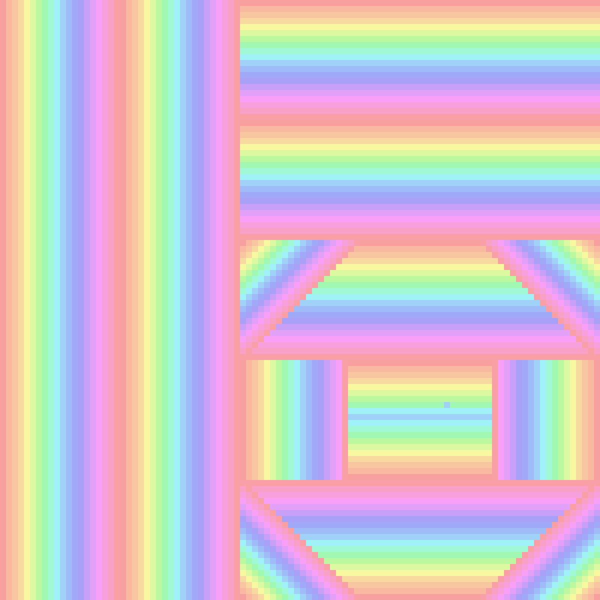 Pixilart - pastel rainbows by builderman