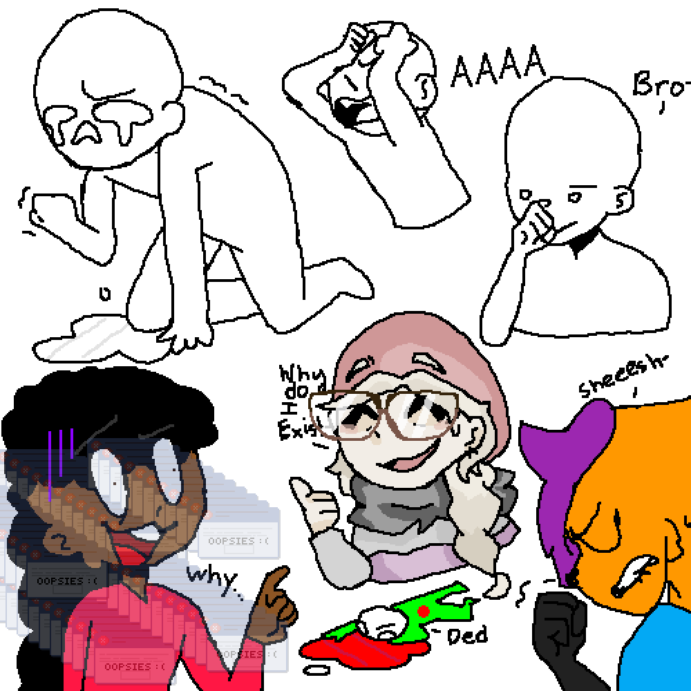 Pixilart - Me ded me offline like by The-meme-god