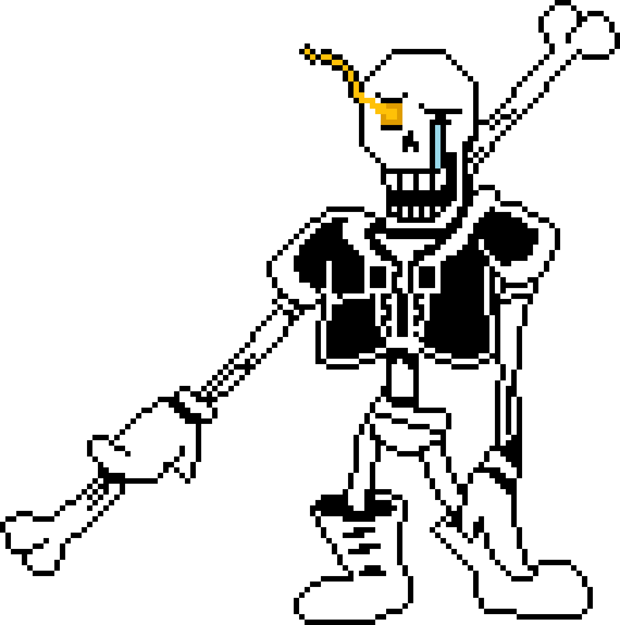 Pixilart - Disbelief Paps Phase 1 by SpongeDrew