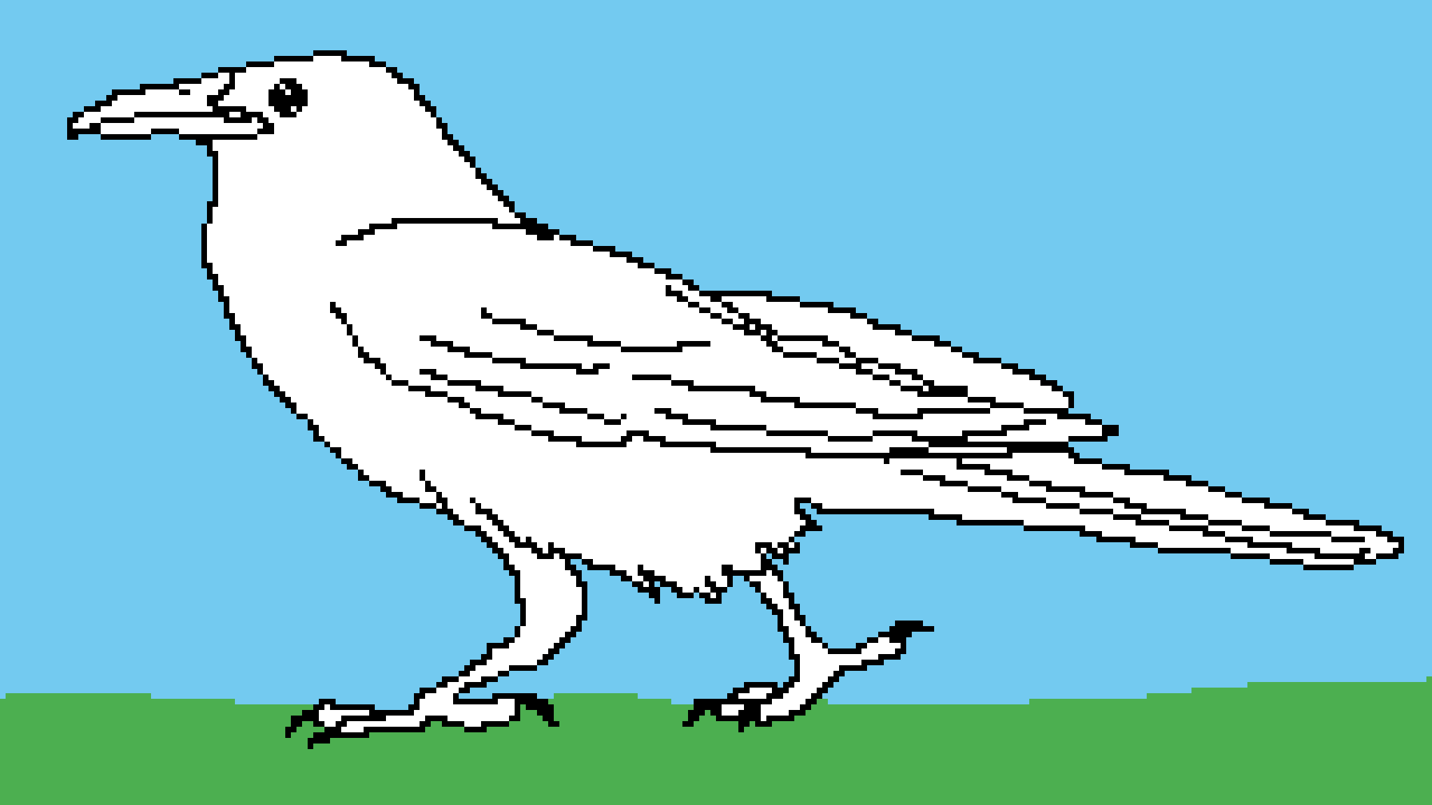 Editing American Crow base - Free online pixel art drawing tool - Pixilart