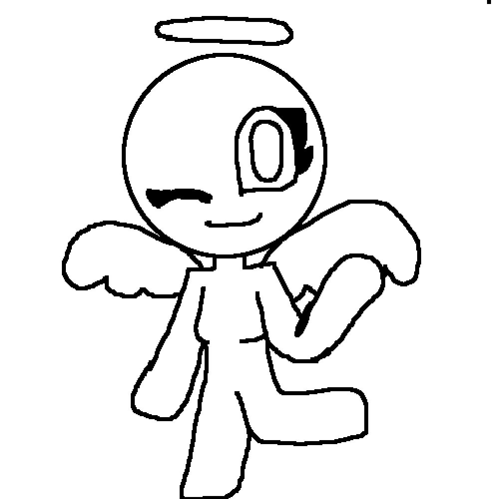 Pixilart - Female Angel Base by FurryBiscut