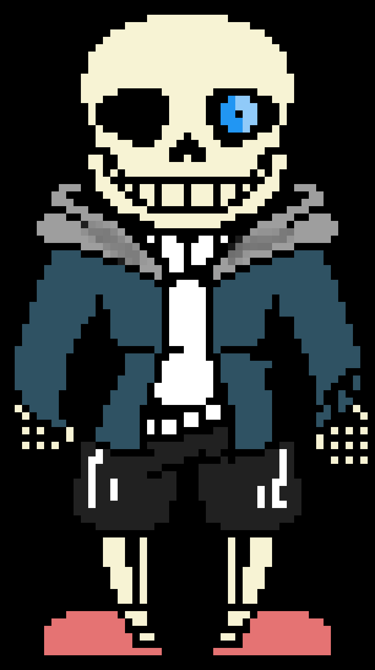 Pixilart - real sans by Glitched-artist
