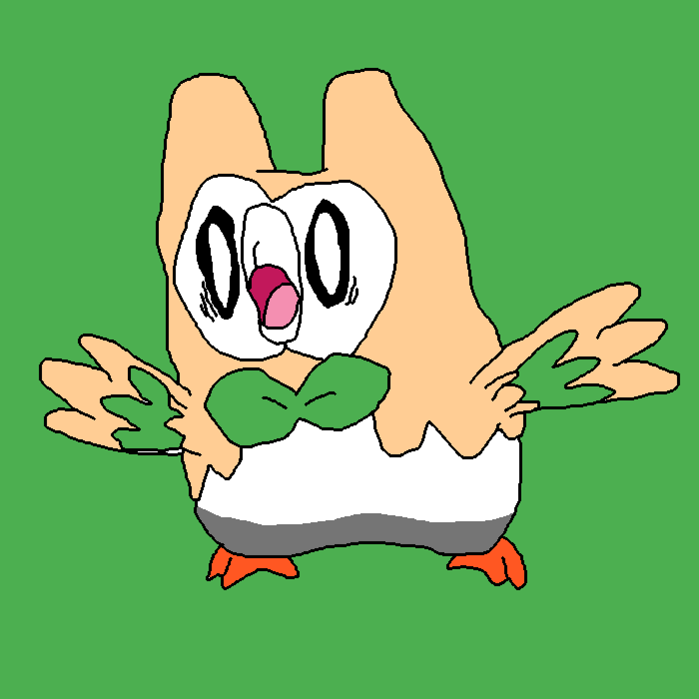 Pixilart - Rowlet by Cattio