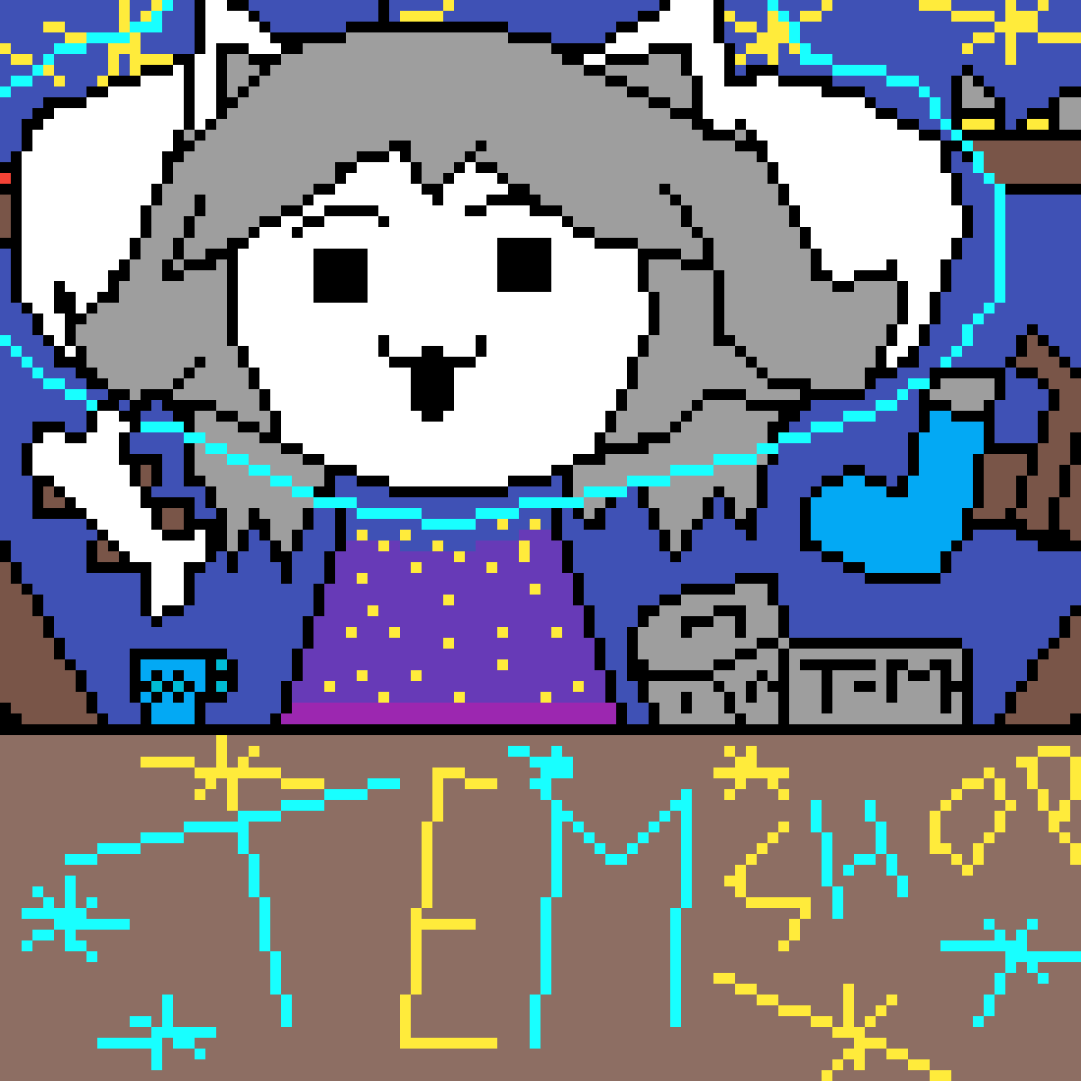Pixilart - Outertale temmie by undertale-pixil