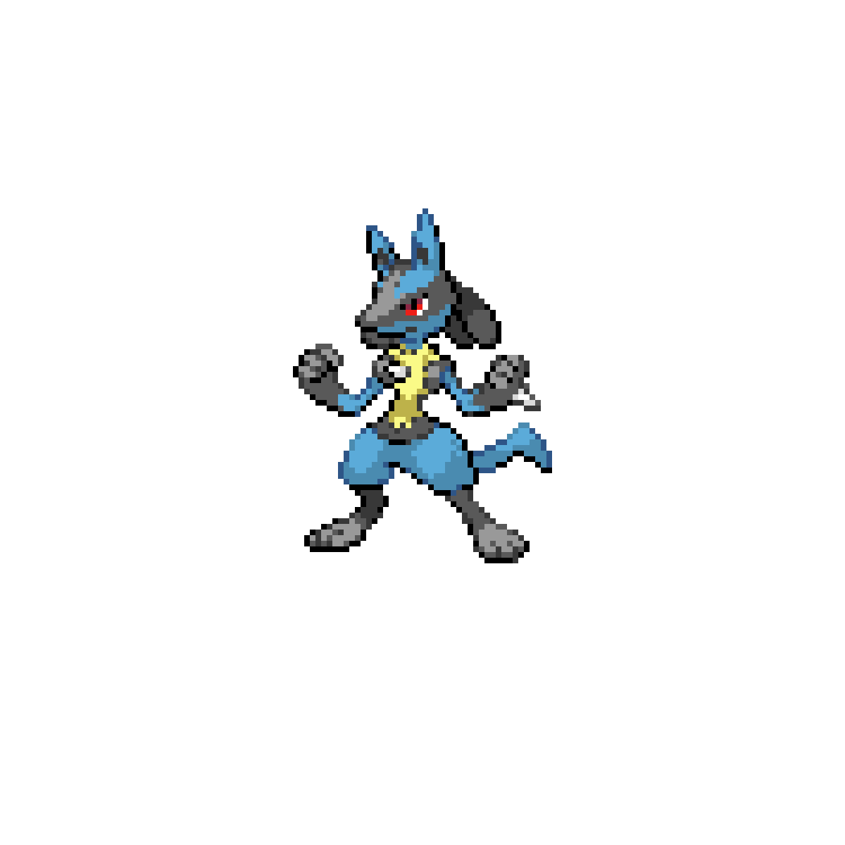 Pixilart - Lucario by ShiningBlizzard