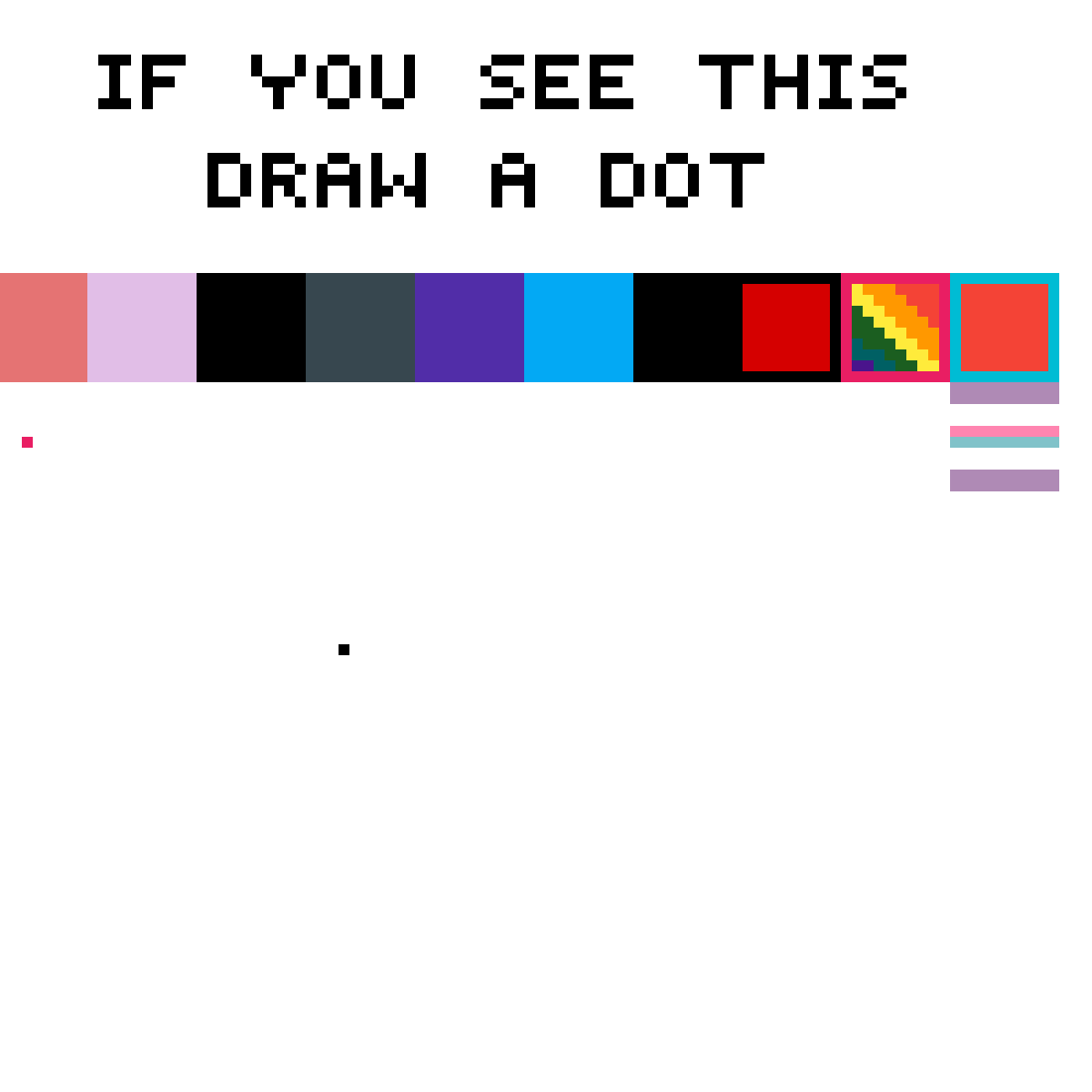 Editing draw a dot - Free online pixel art drawing tool - Pixilart